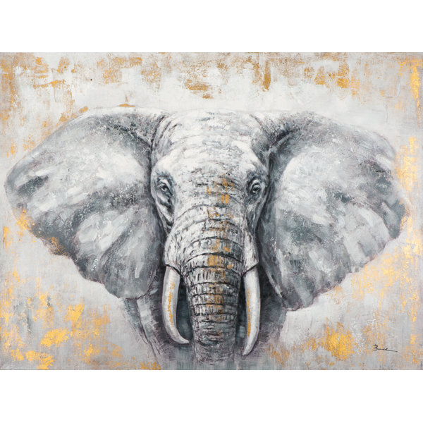 BohoLiving Leinwandbild Elephant Lucky Charm | Wayfair.de